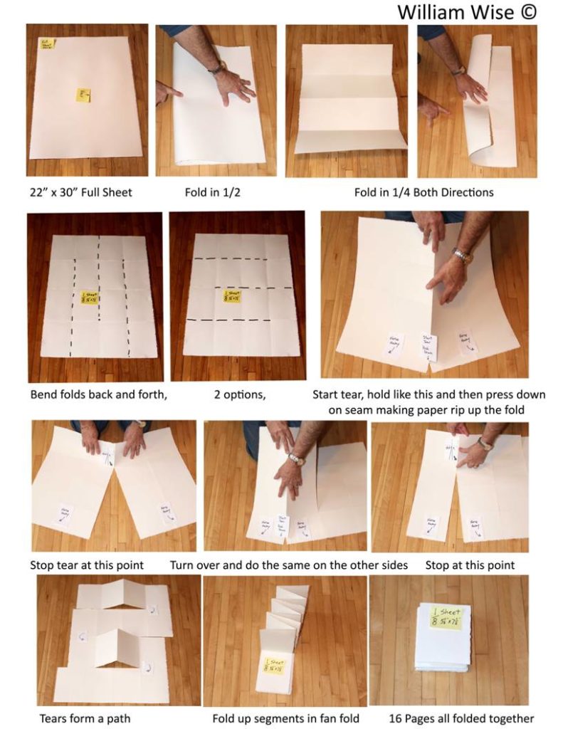 Folding Watercolor Paper to Common Sizes | WilliamWiseArt.com